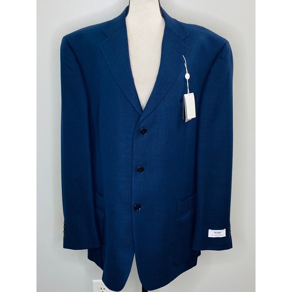 Murano | Suits & Blazers | Murano Collezione Navy Worsted Wool Blazer ...
